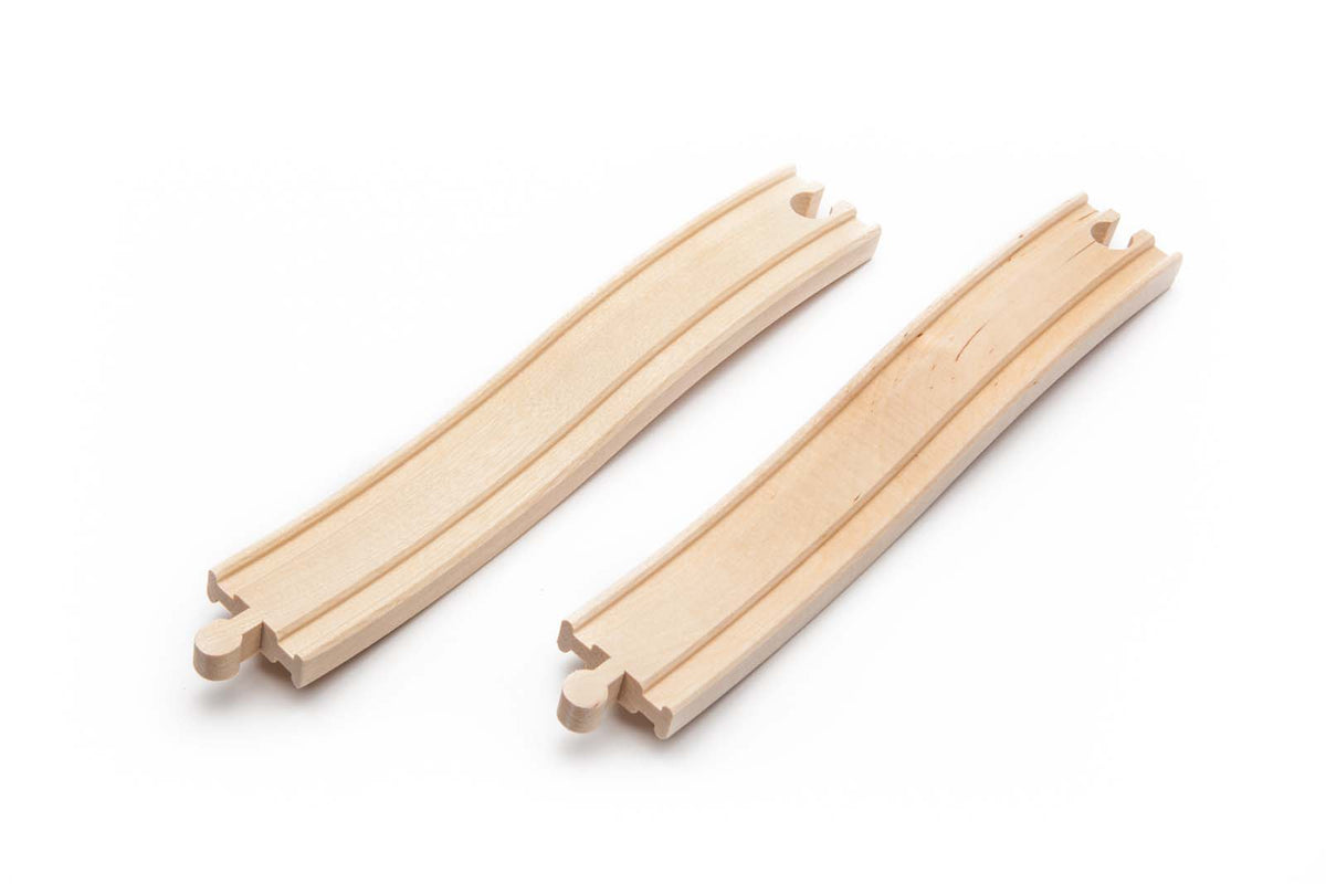 Ascending Wooden Train Track - 2 Pieces – WoodenTracks