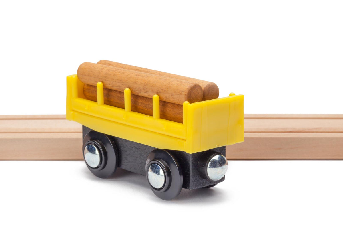 Log Car with Removable Logs – WoodenTracks