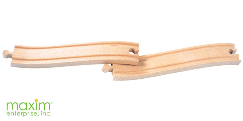 Ascending Wooden Train Track - 2 Pieces – WoodenTracks